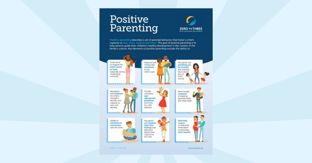Positive Parenting Infographic | ZERO TO THREE