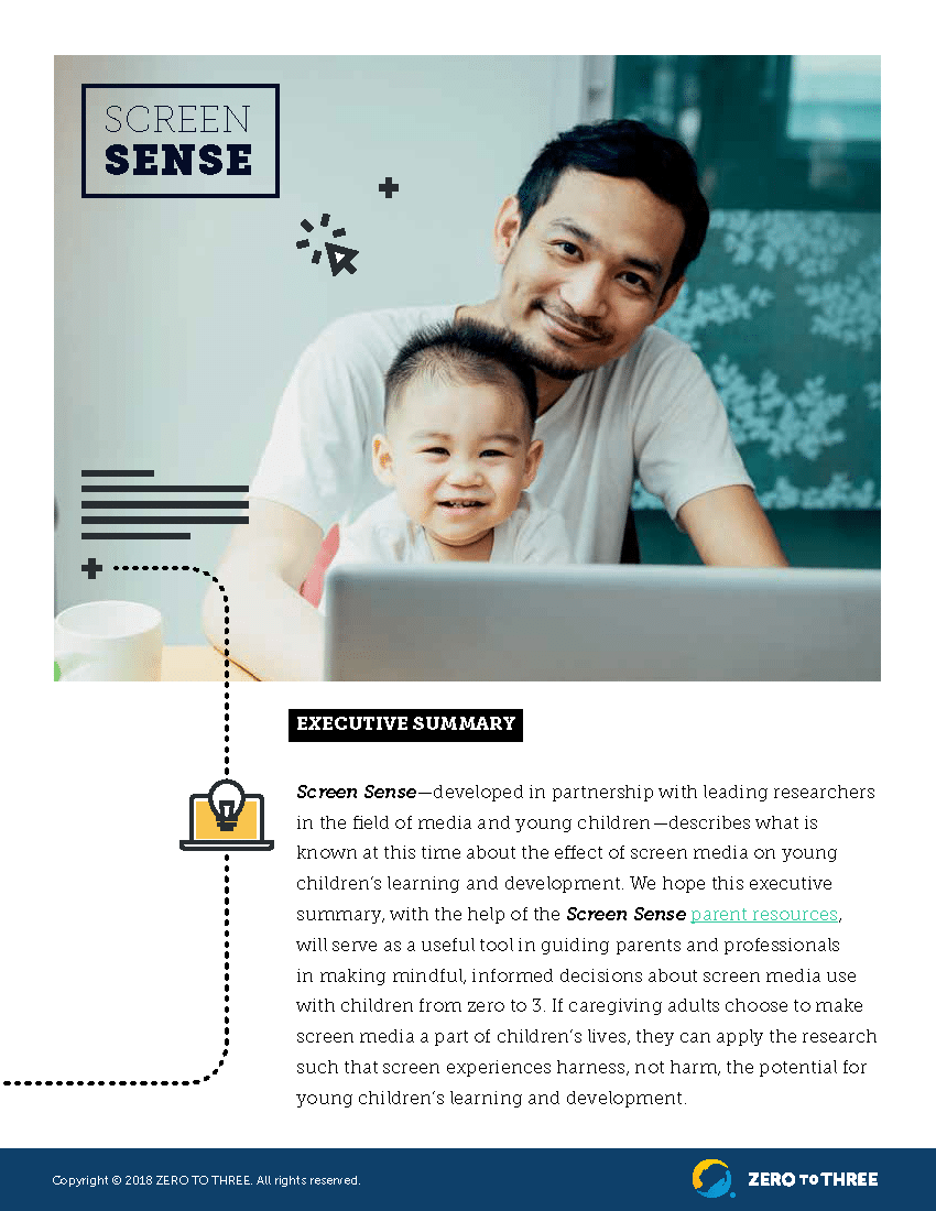 Screen Sense: Executive Summary | ZERO TO THREE