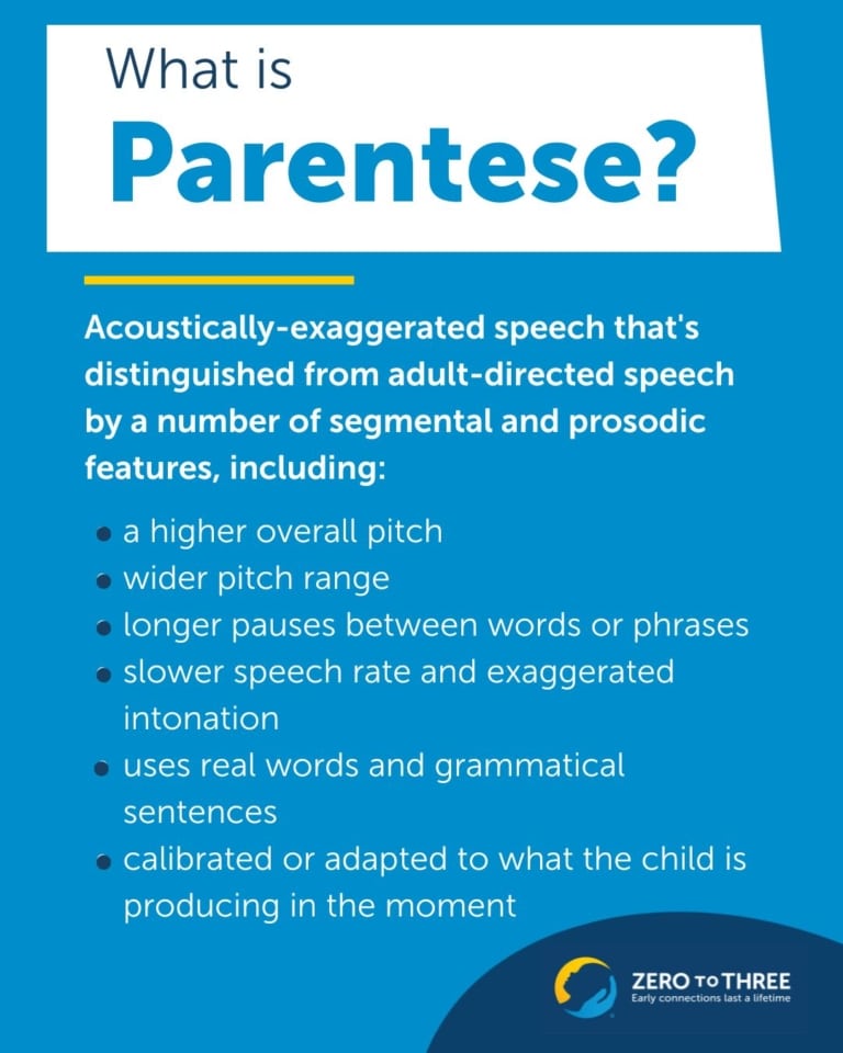 Encouraging the Use of “Parentese” to Support Infant and Toddler ...